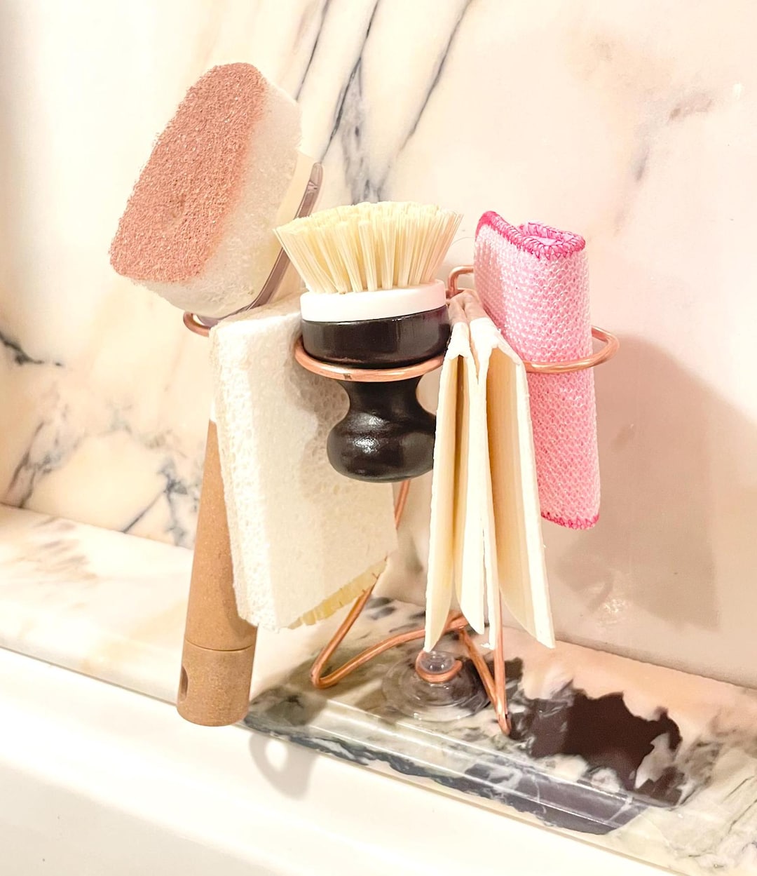 KITCHEN CADDY, Sponge Holder, Dish Wand Holder, Dish Rag Holder ...