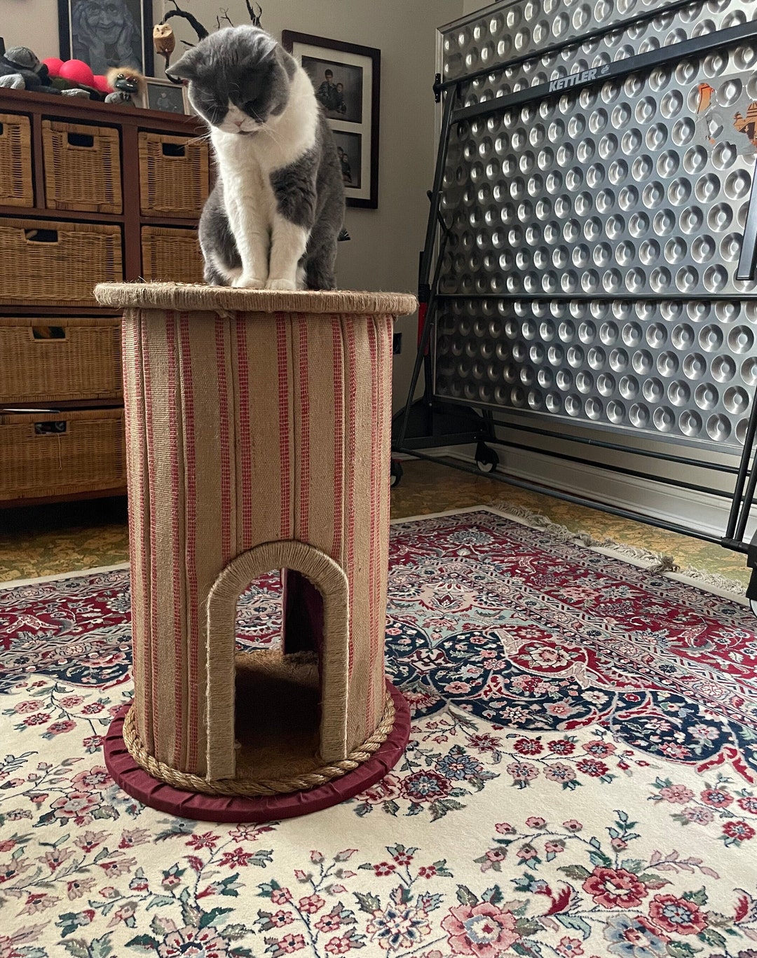 CAT SCRATCH TOWER , All Natural Cat Scratcher, Cat Furniture, Cat ...