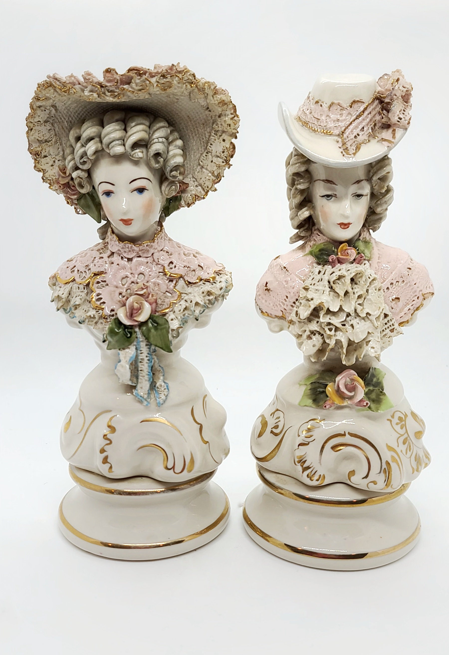Pair of Cordey Busts / Figurines - Etsy