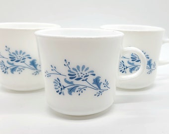 Vintage Pyrex Colonial Mist Blue White Glass Mixing Bowls Set of Two ...