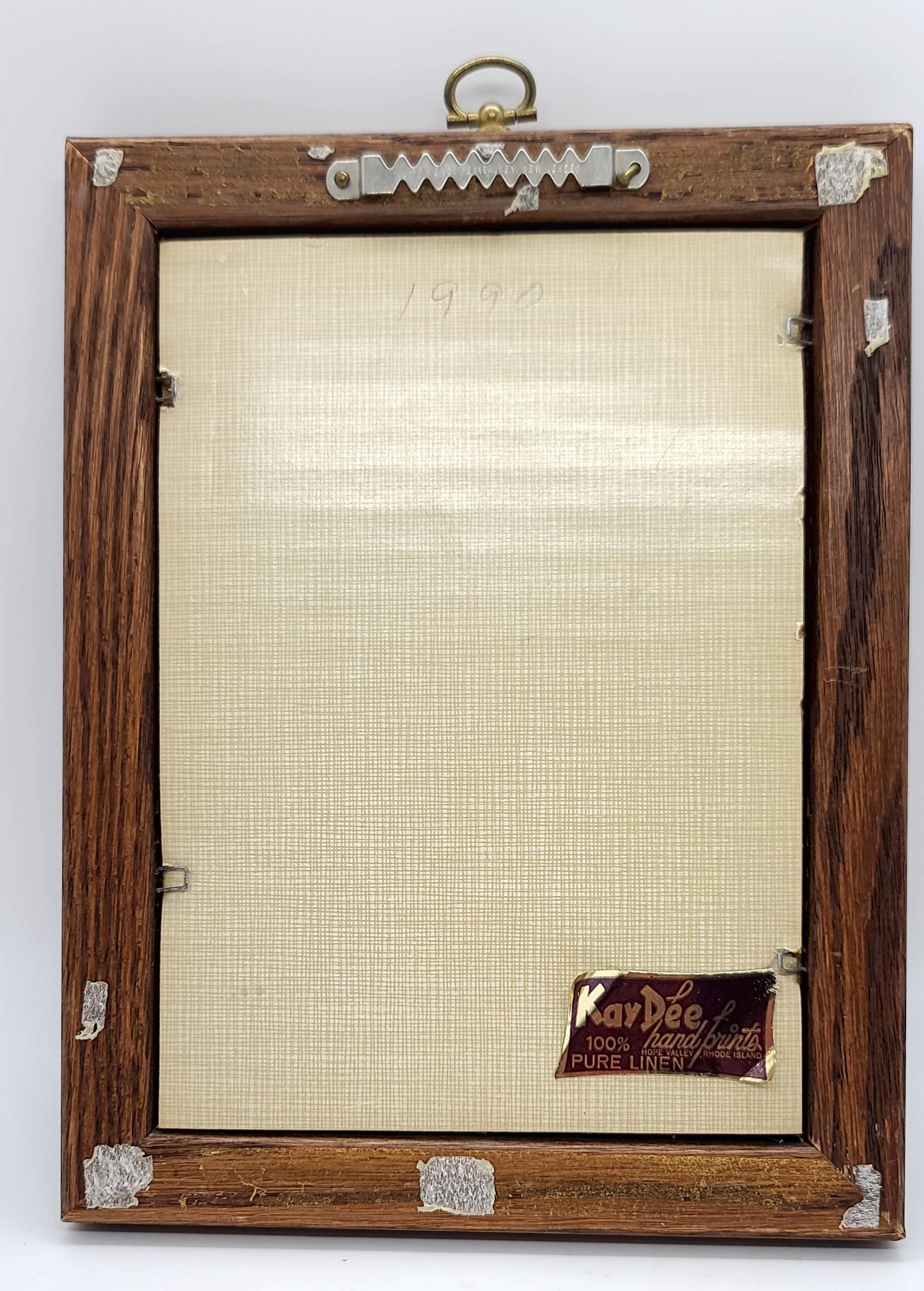 Kaydee Handprints Linen Silhouette Art Colonial Man With Bell Framed - Etsy