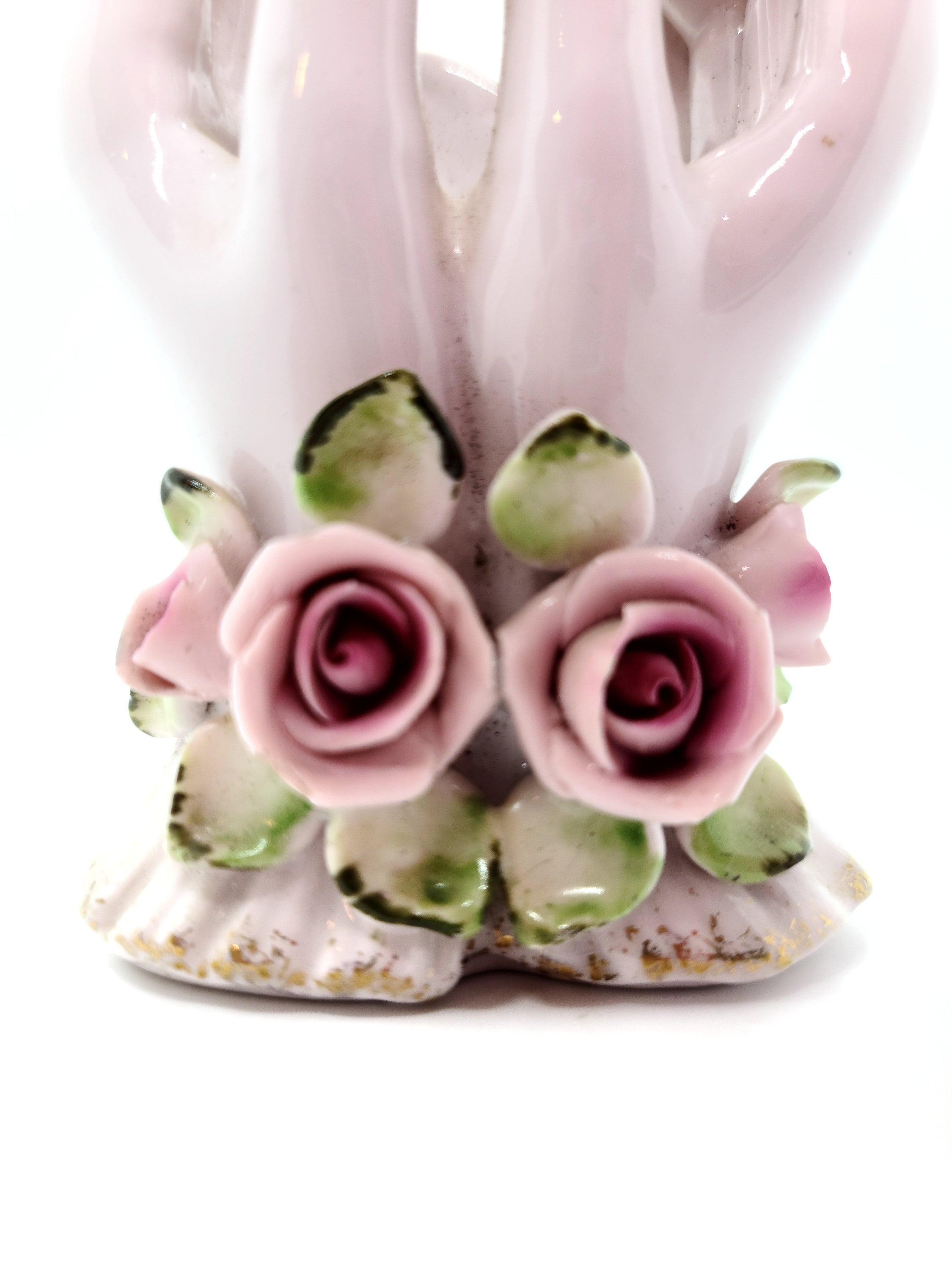 Lefton Hands Vase With Roses - Etsy