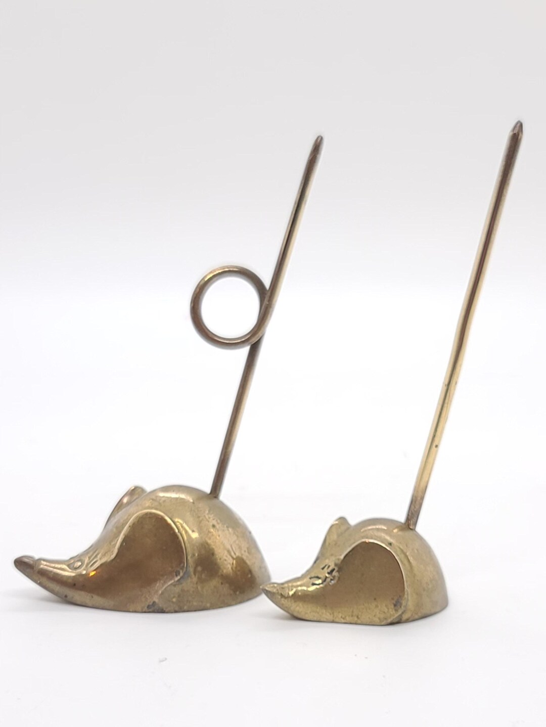 Brass Mice Receipt Paperweight and Key Holder - Etsy