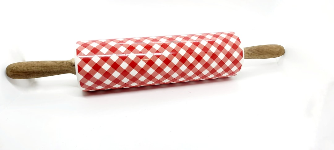 Charming Check Ceramic Rolling Pin, Retired Design, by Pioneer Woman - Etsy