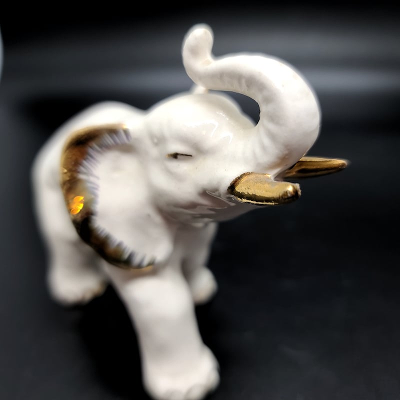 Porcelain Elephant - Etsy