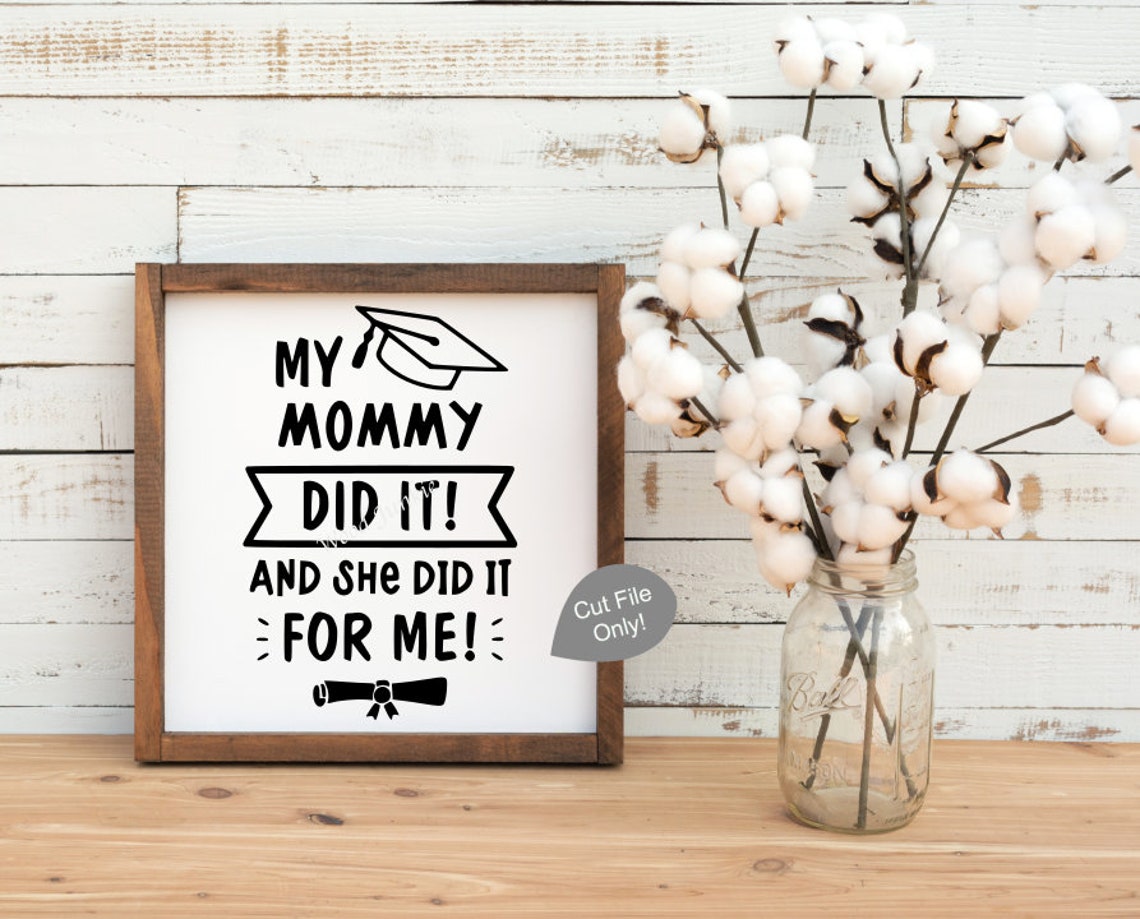 Graduation SVG, Mom SVG, Grad SVG, Png, Dxf - Etsy