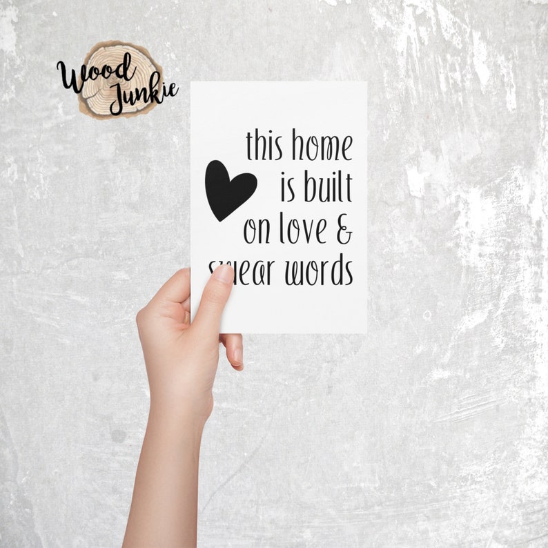 Love & Swear Words SVG Farmhouse SVG Wood Sign SVG Png Dxf - Etsy
