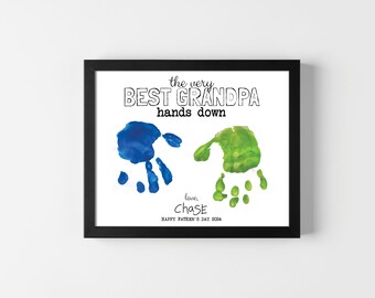 Hands Down Best Dad Instant Download Printable PDF Father's Day Gift ...