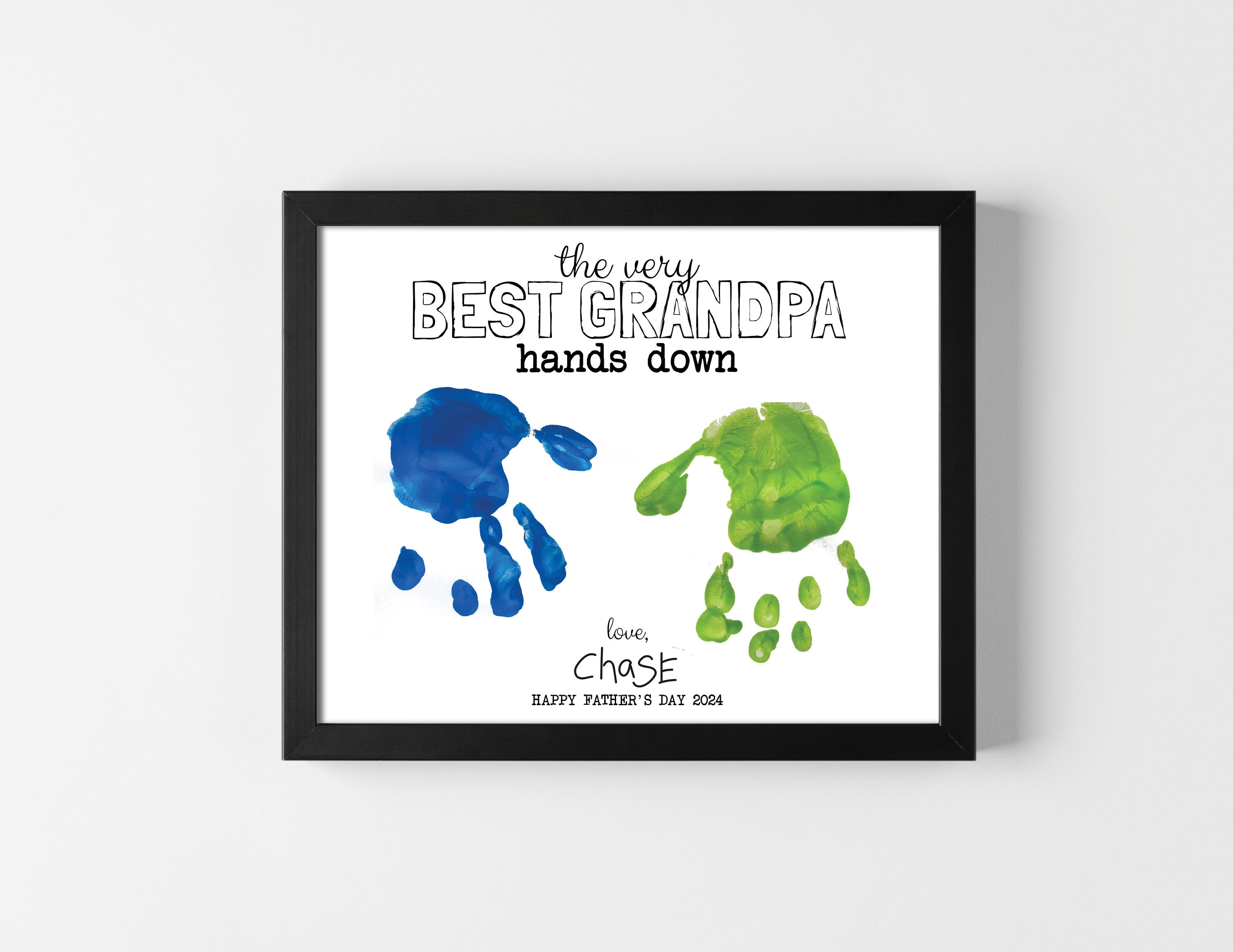Hands Down Best Grandpa Instant Download Printable PDF Father's Day ...