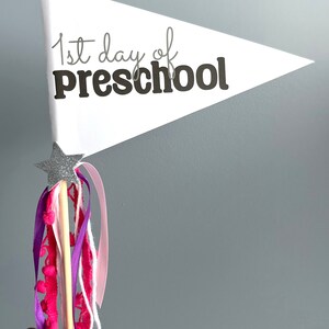 1st and Last Day of School Pennant Flags | Assembled Grade Level Flag ...