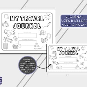 Kids Travel Journal | Instant PDF Download | Travel Diary | Vacation ...