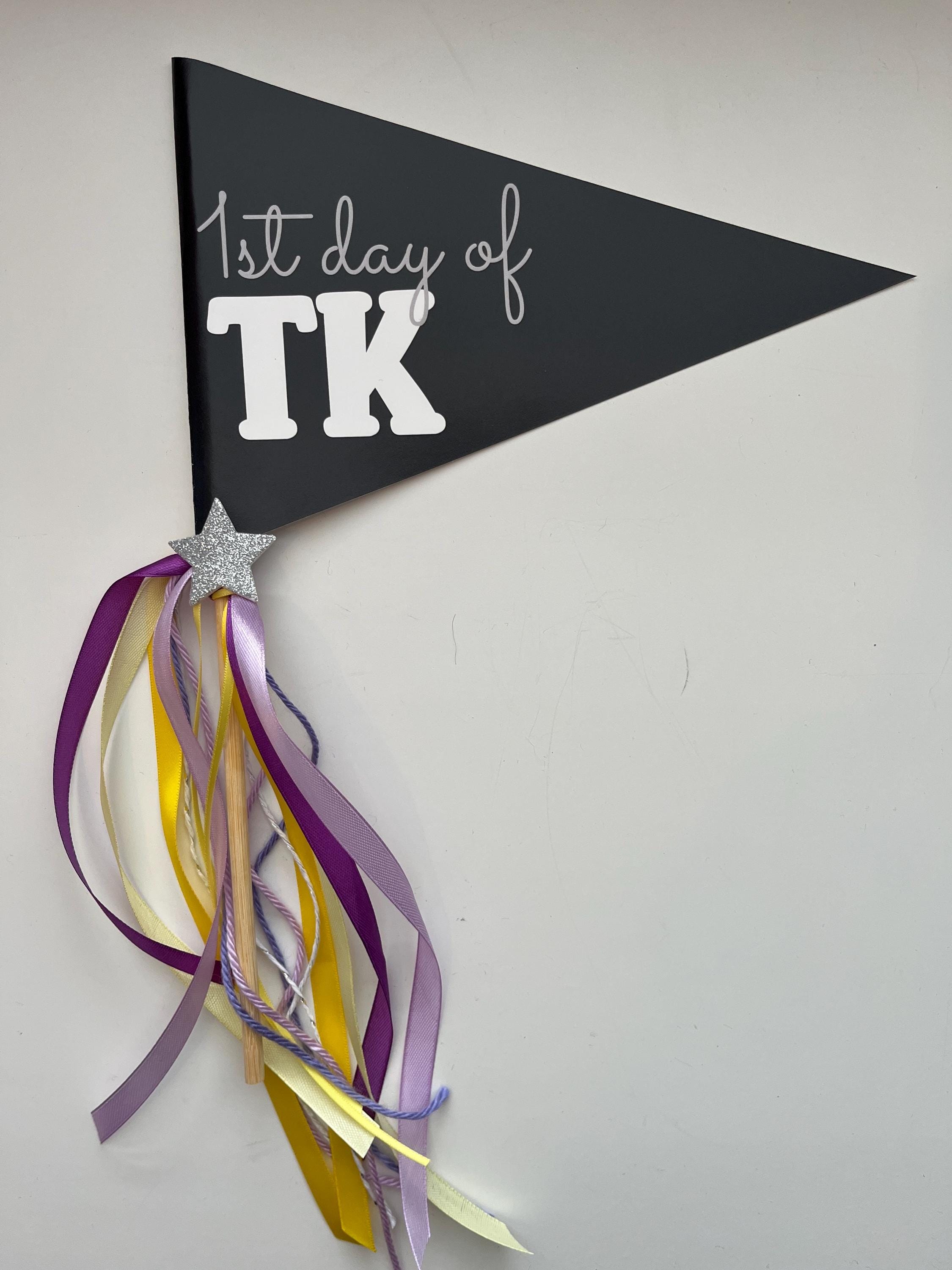 1st and Last Day of School Pennant Flags | Assembled Grade Level Flag ...