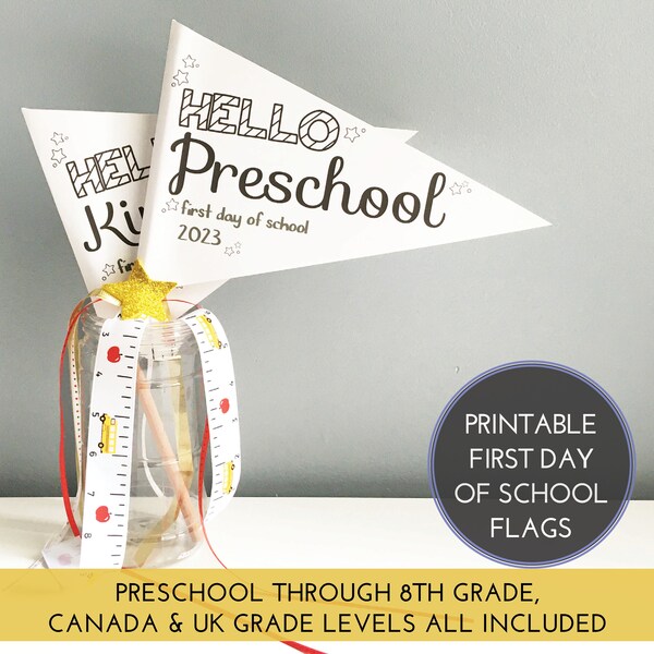 School Pennant - Etsy