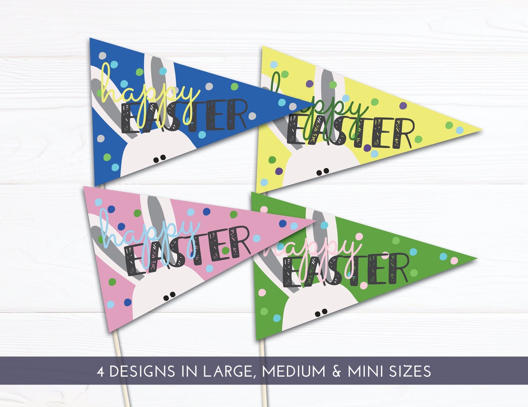 Banderas de Banderín de Pascua y Mini Banderas / Descarga PDF / Bandera ...