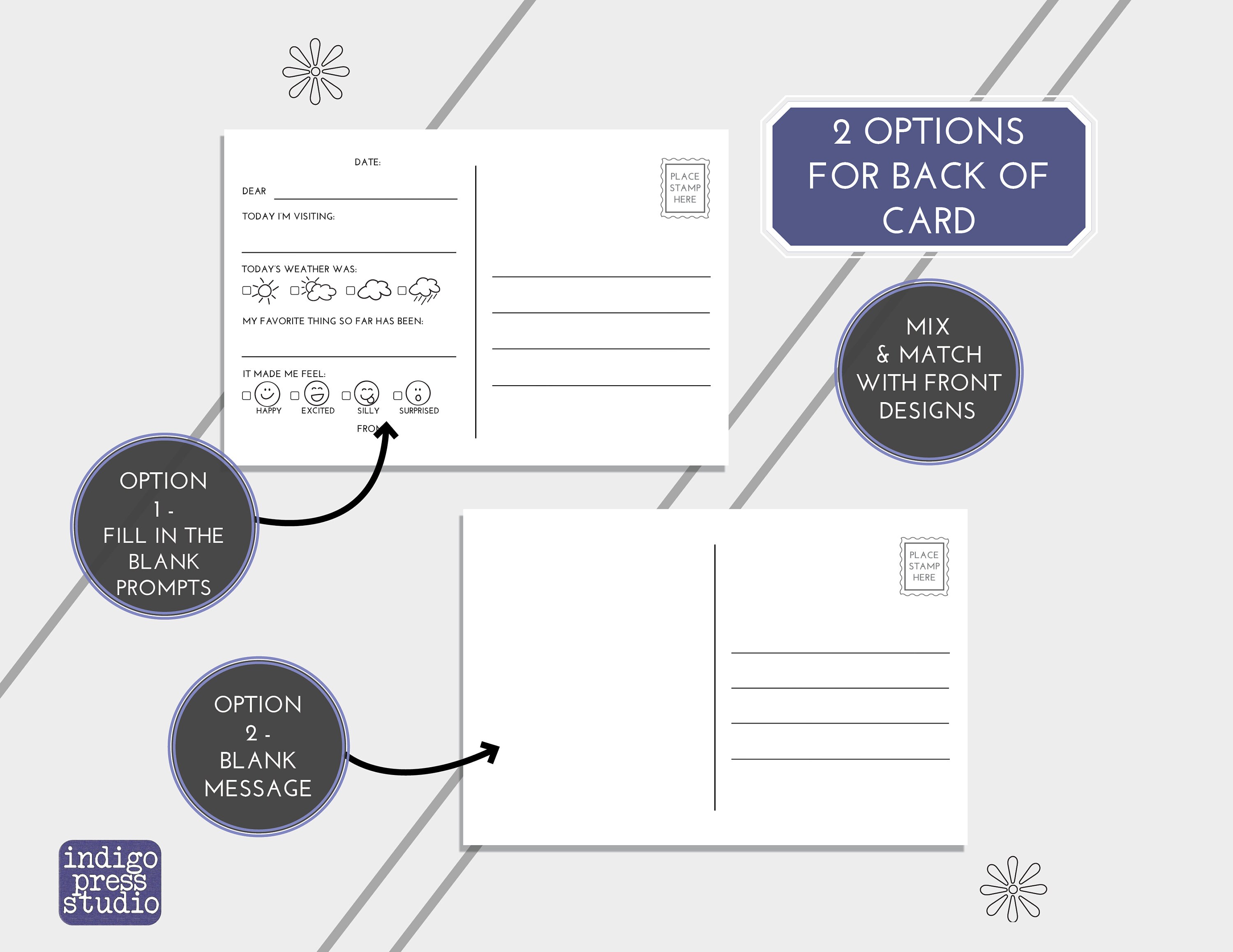 Kids Travel Postcards | Coloring Postcards | Instant PDF Download ...