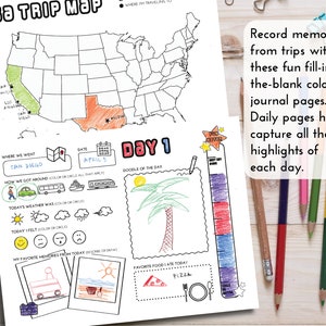 Kids Travel Journal | Instant PDF Download | Travel Diary | Vacation ...