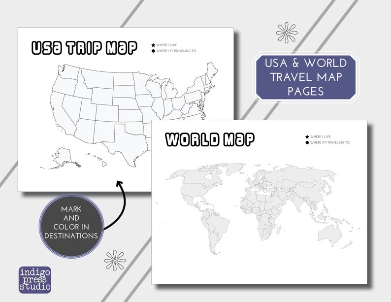 Kids Travel Journal | Instant PDF Download | Travel Diary | Vacation ...