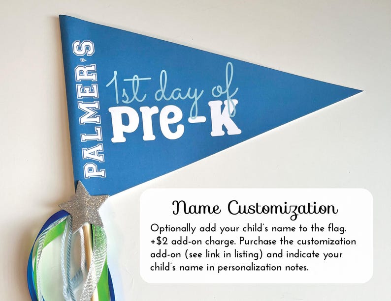 1st and Last Day of School Pennant Flags | Assembled Grade Level Flag ...