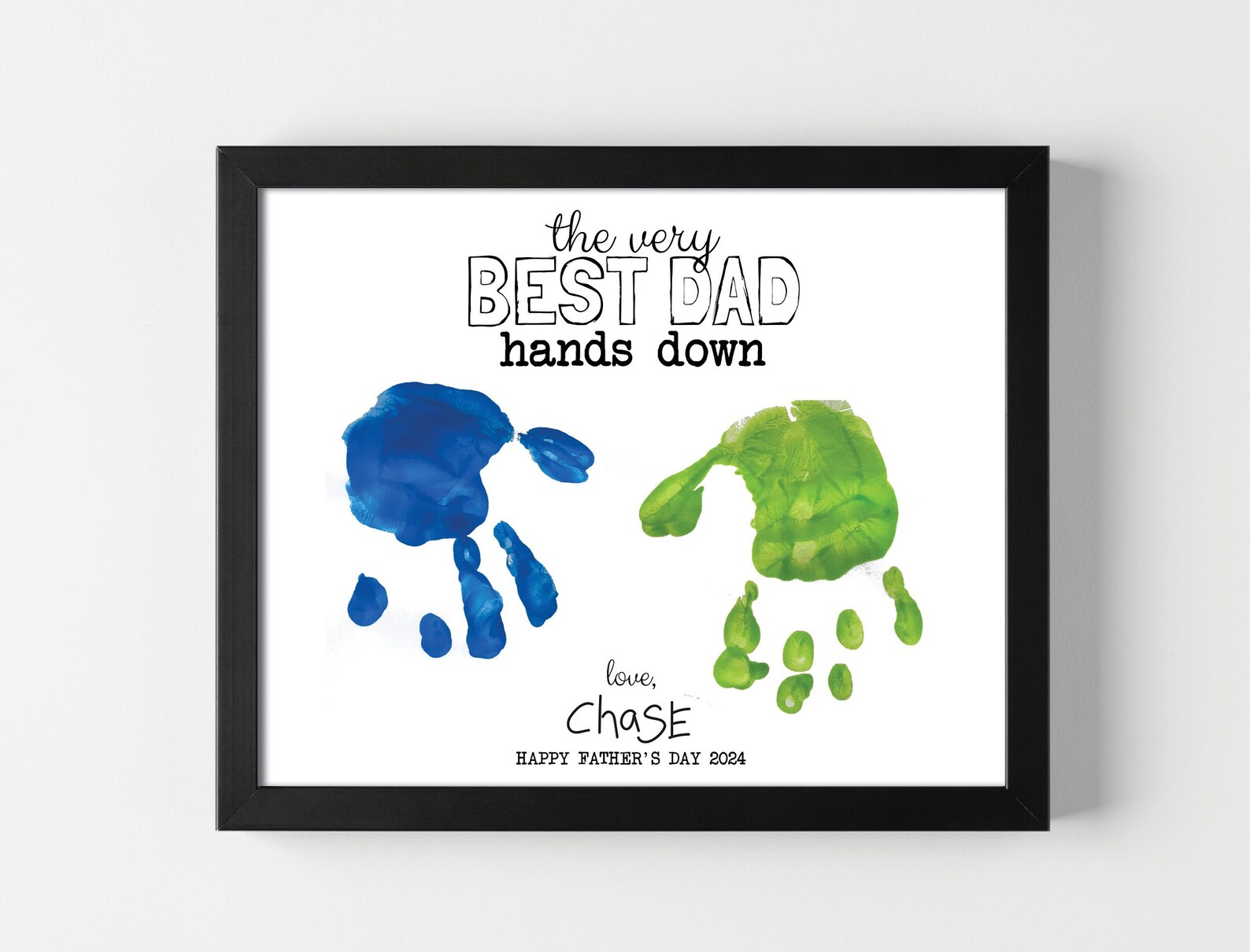 Hands Down Best Dad | Instant Download Printable PDF | Father's Day ...