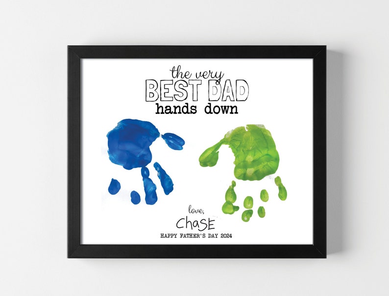 Hands Down Best Dad | Instant Download Printable PDF | Father's Day ...