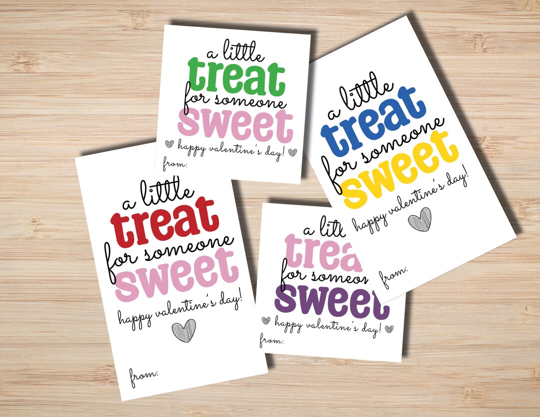 Valentine's Gift Tags Printable | Valentine's Day Treat Bag Tags ...