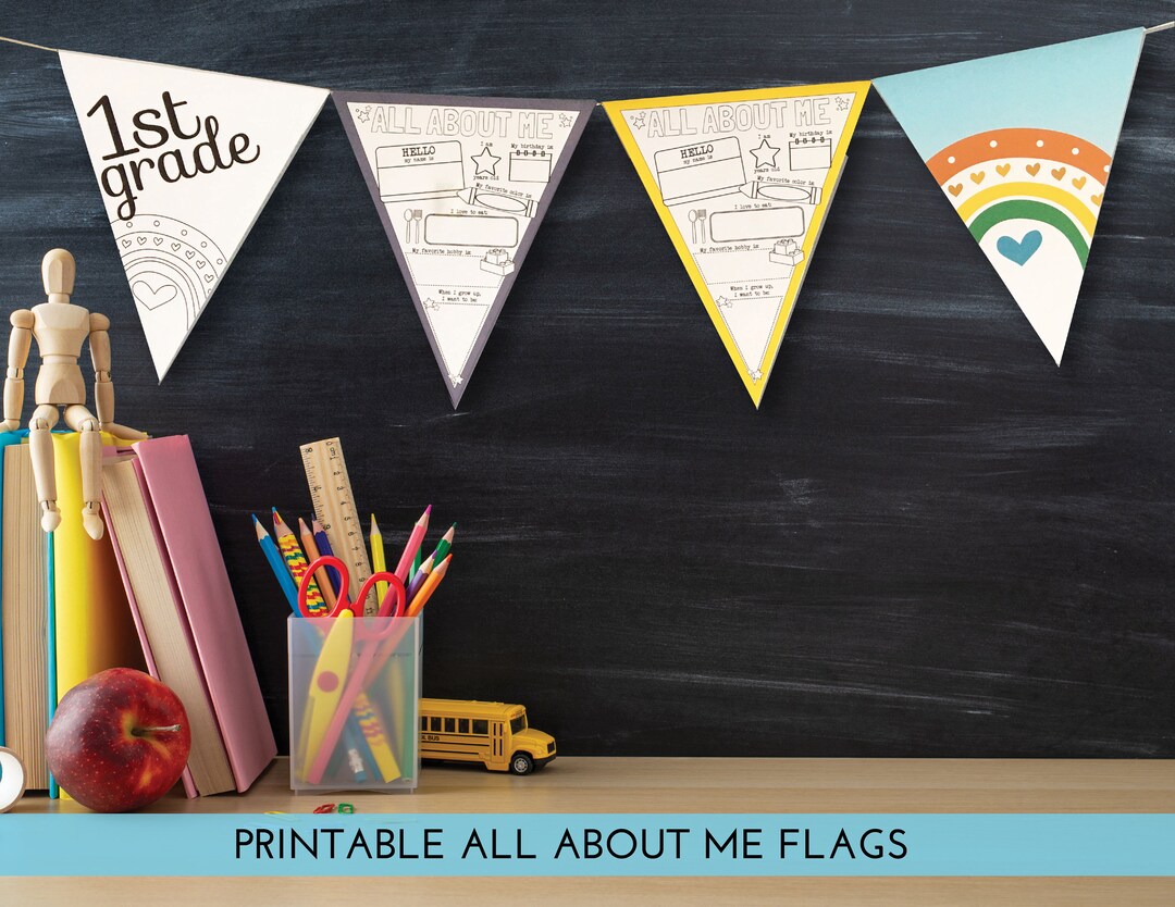 All About Me Printable | Back to School | Classroom Banner | Classroom ...
