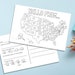 United States Map Printable Postcard | Kids Coloring Postcard | Fill-in ...