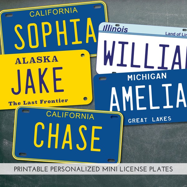 Mini License Plate - Etsy