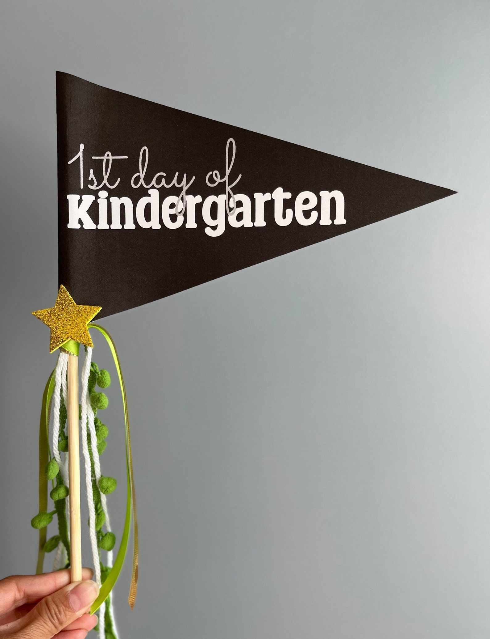 1st and Last Day of School Pennant Flags | Assembled Grade Level Flag ...