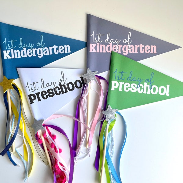 1st Day Pennant Flags Grade - Etsy