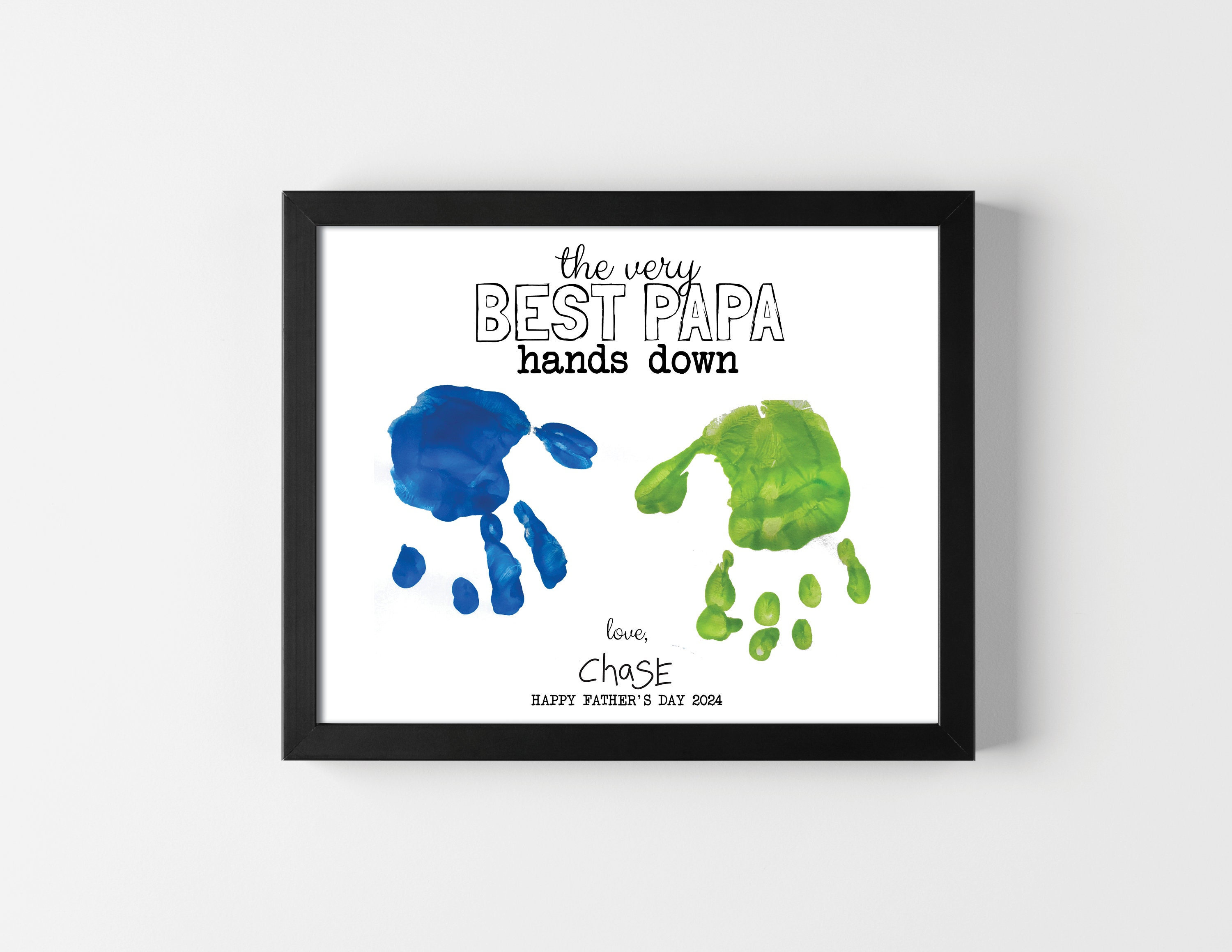 Hands Down Best Papa | Instant Download Printable PDF | Father's Day ...