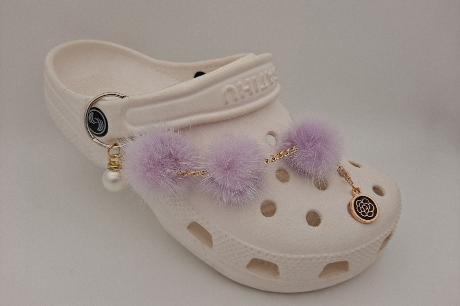 Cute Pom Croc Chain Charms for Girls Glitter Croc Pin Shoe - Etsy
