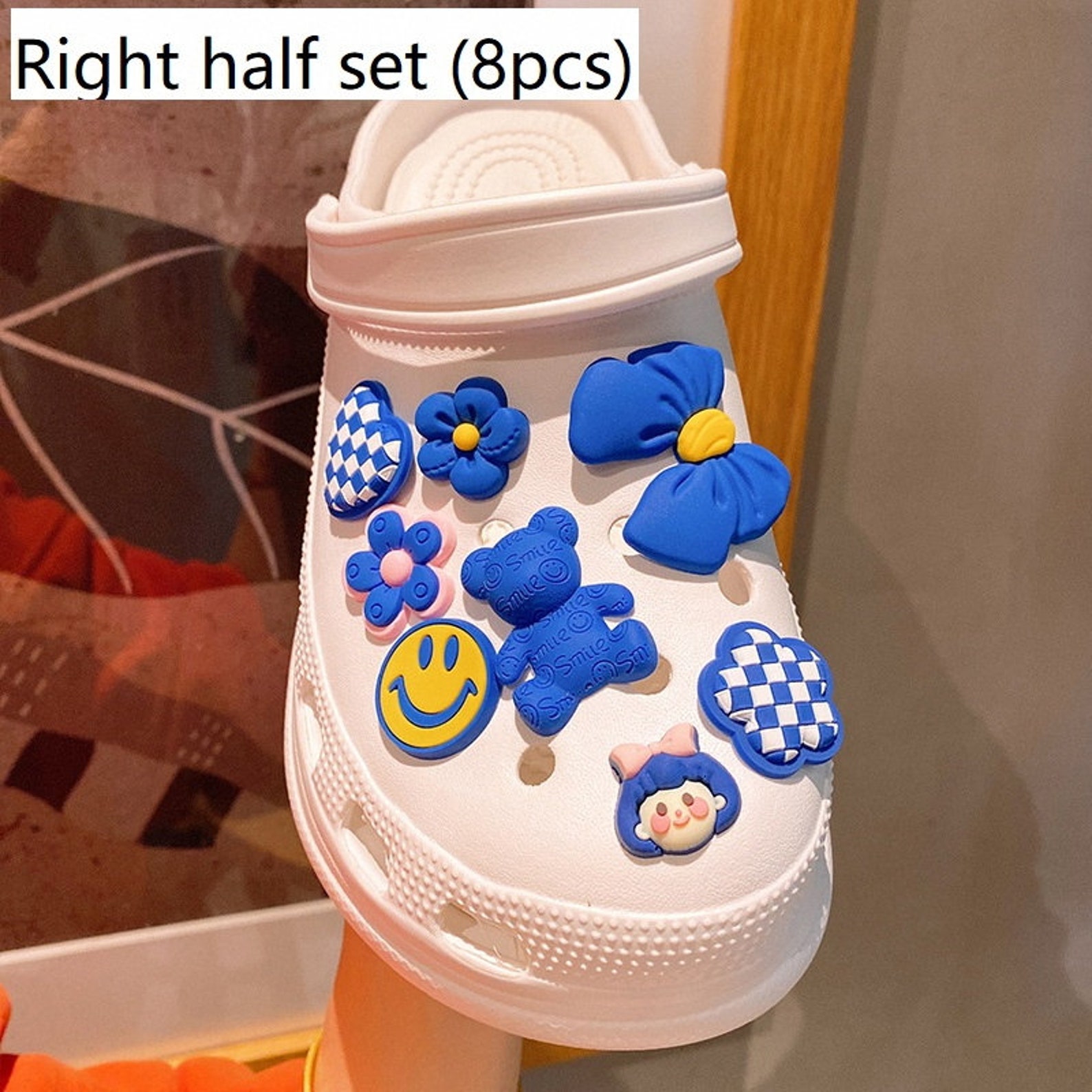 16pcs Blue Croc Charms Set for Girls Croc Pin Shoe Charm for Women ...