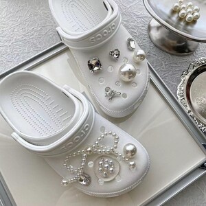 Pearl Croc Charms Set for Girls Croc Pin Shoe Charm for Women ...