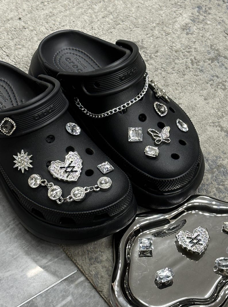 Cute Croc Charms for Girls Glitter Croc Pin Shoe Charm for Women ...