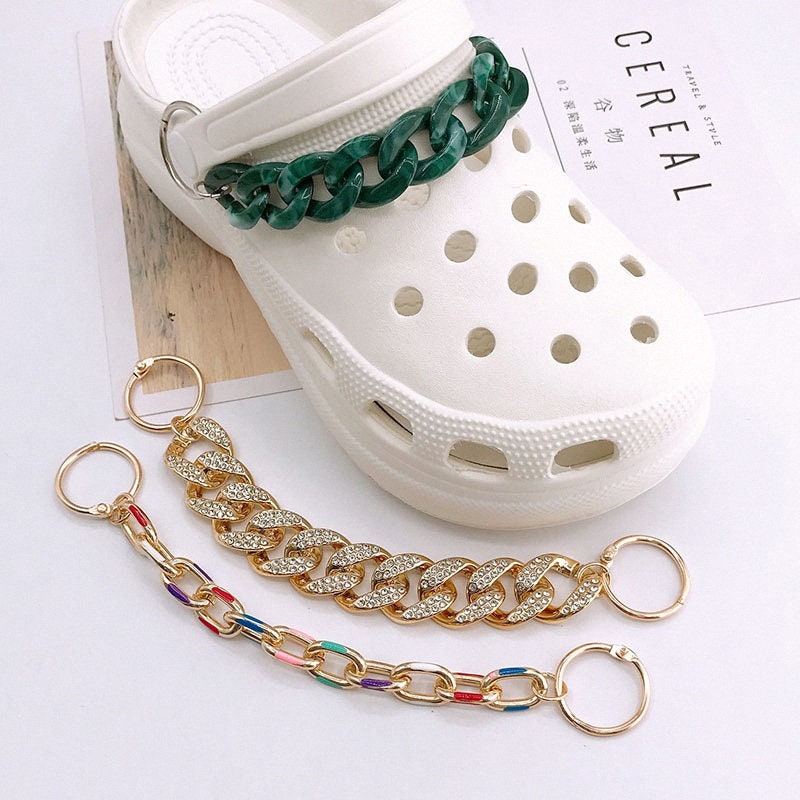 Bling Croc Chain Charms Croc Pin Shoe Charm for Women - Etsy