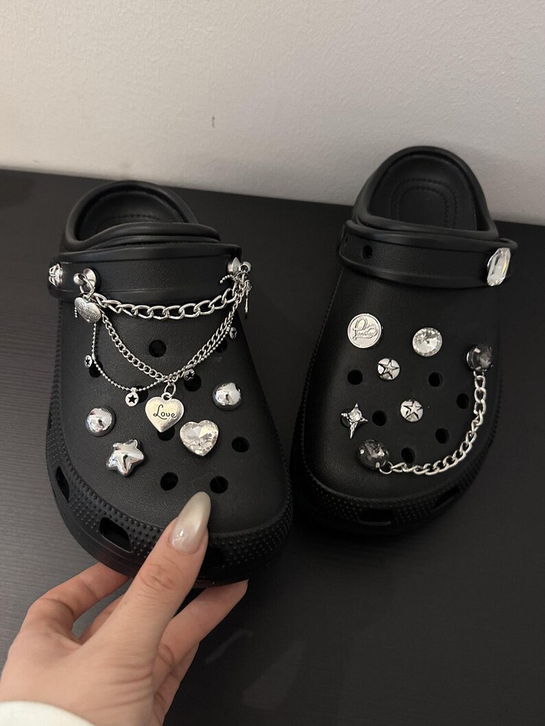 Bling Diamond Croc Charms for Girls Glitter Croc Pin Shoe Charm for ...