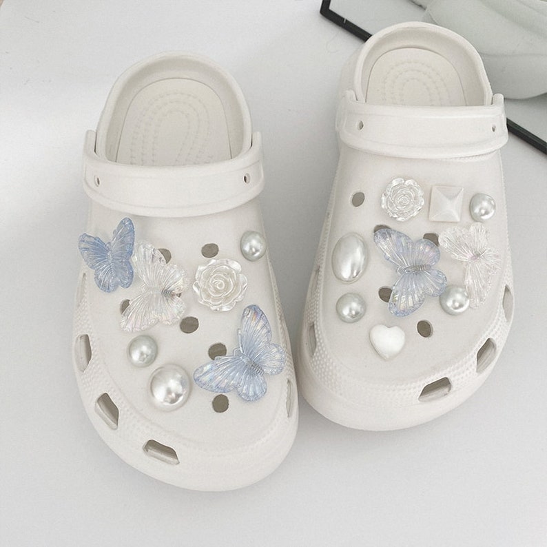 Butterfly Style Croc Charms Set for Girls Croc Pin Shoe Charm for Women ...