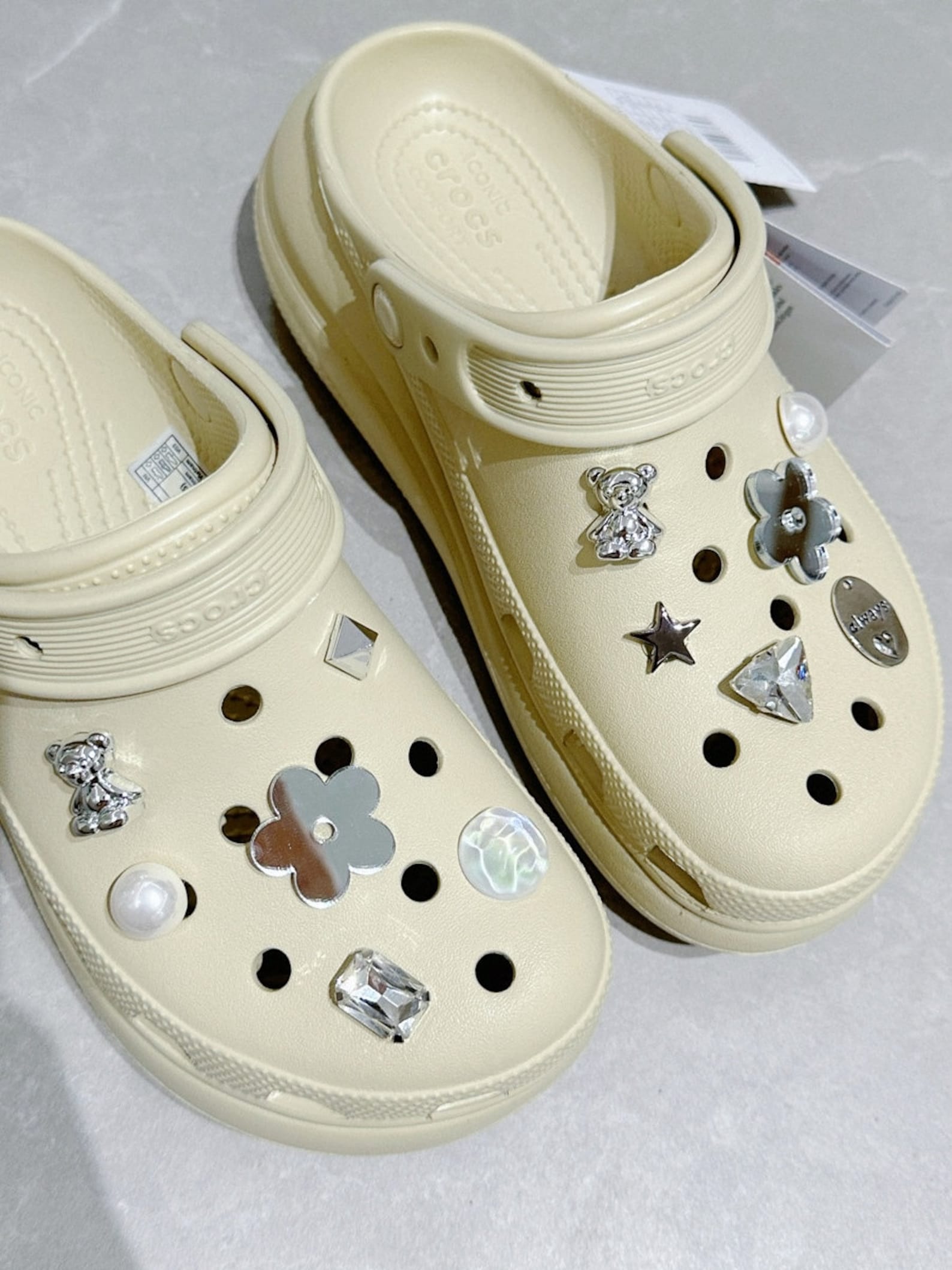 Silver Croc Charm Set for Girls Boys Cool Croc Pin Shoe Charm for Women ...