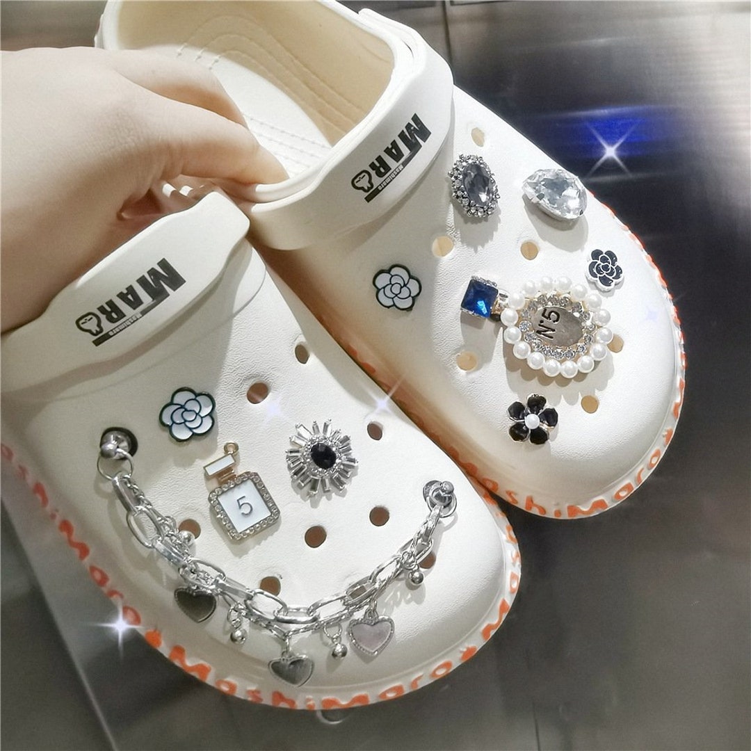 Camellia Style Croc Charms Set for Girls Croc Pin Shoe Charm for Women ...