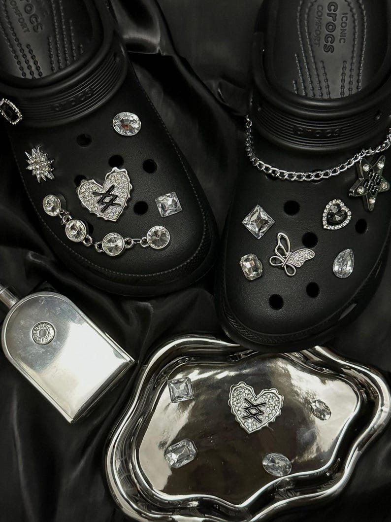 Cute Croc Charms for Girls Glitter Croc Pin Shoe Charm for Women ...