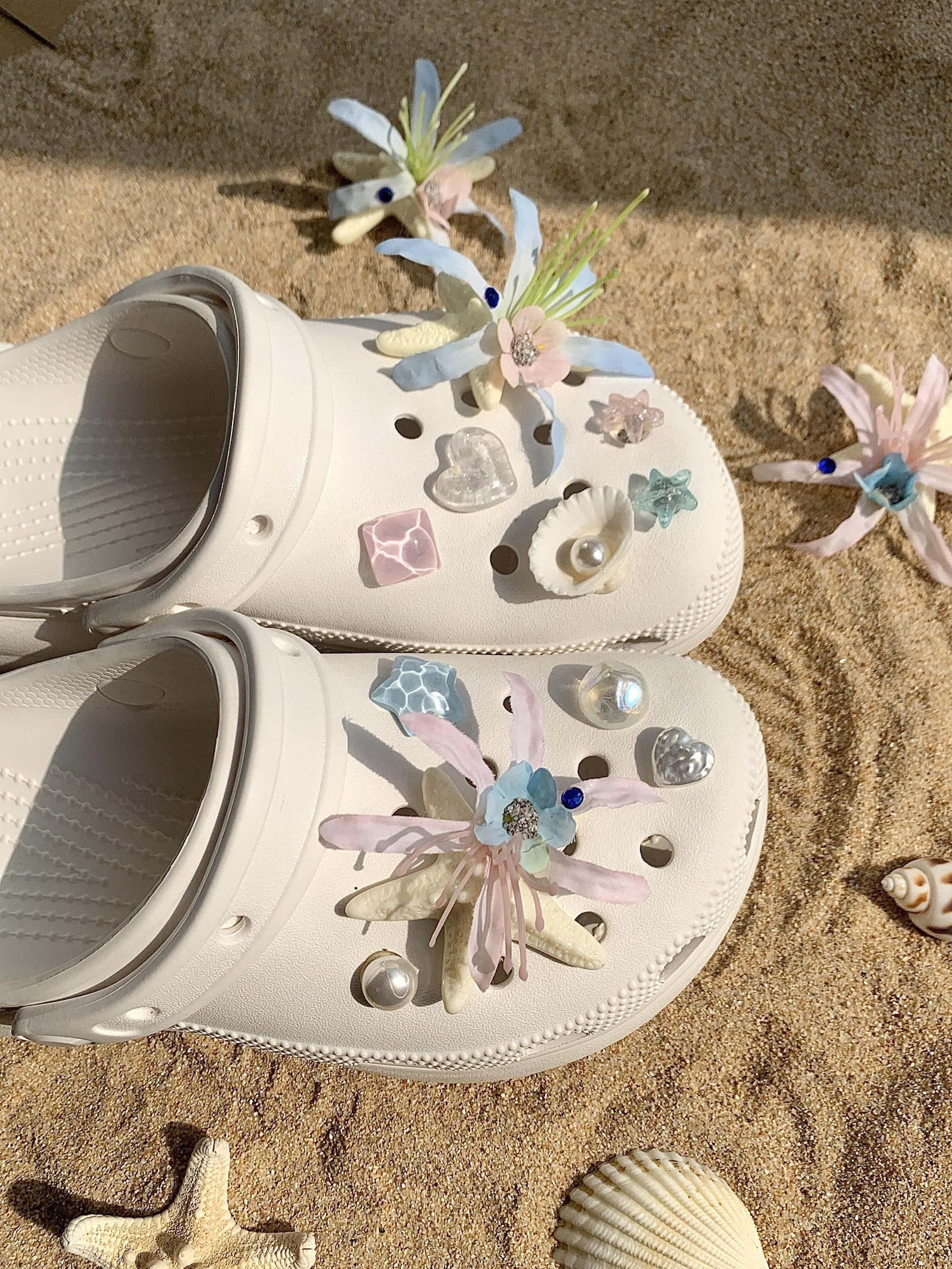 Beach Floral Croc Charms Set for Girls Croc Pin Shoe Charm for Women ...