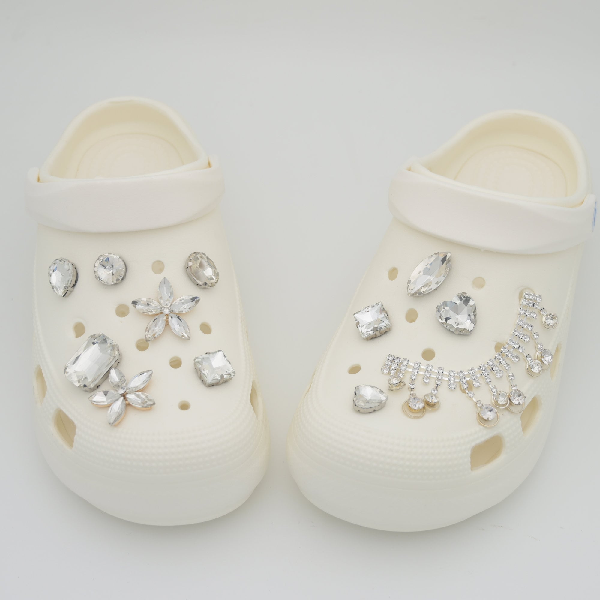 12pcs Cute Diamond Bling Croc Charm Set for Girls Kawaii Croc Pin ...