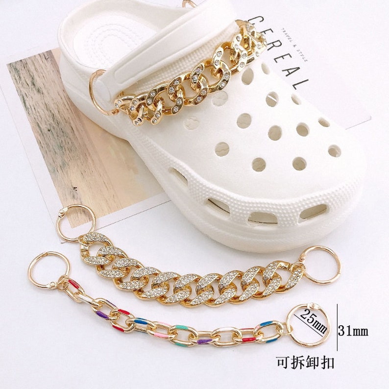 Bling Croc Chain Charms Croc Pin Shoe Charm for Women - Etsy