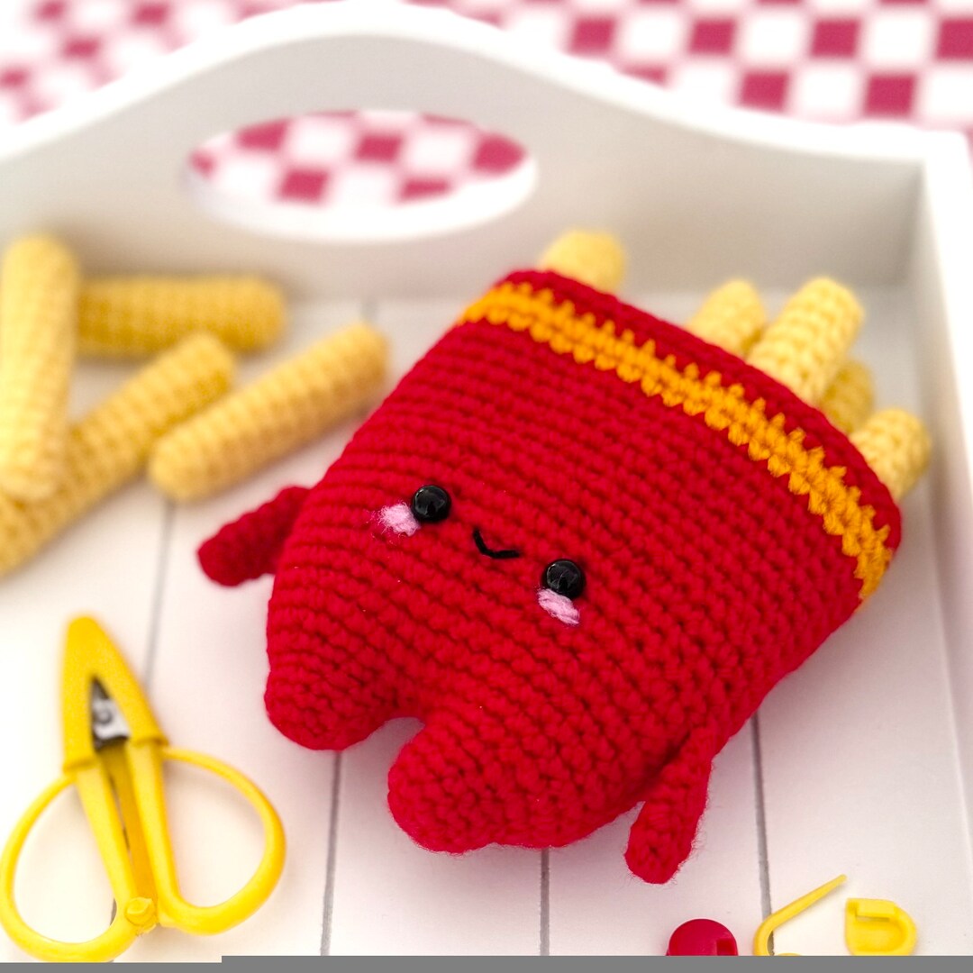 Frankie Fries - Crochet Pattern Download Amigurumi Fast Food Chips - Etsy