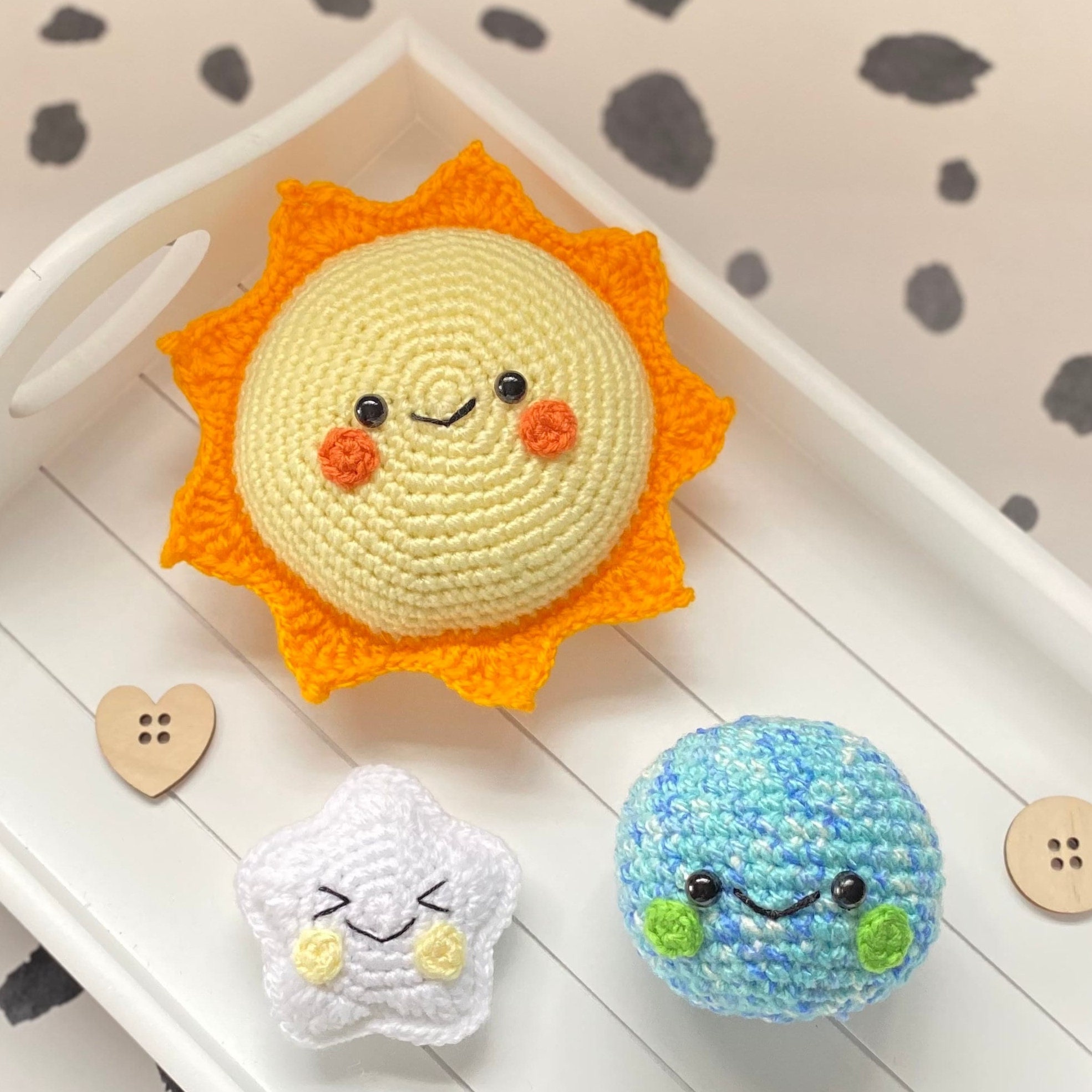 Solar System - Amigurumi Crochet Pattern PDF Download Space Planets - Etsy
