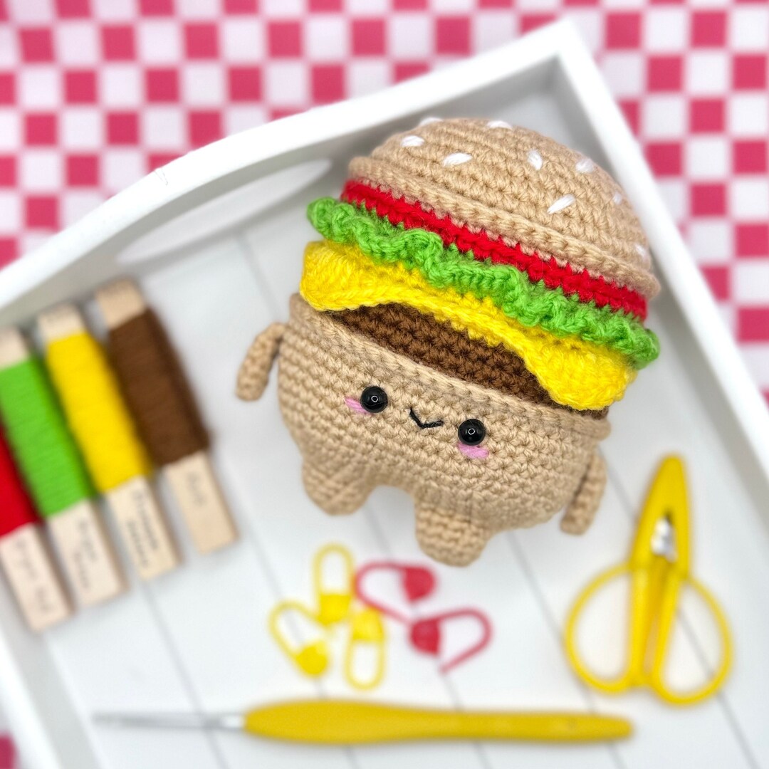 Bella Burger - Crochet Pattern Amigurumi Download Hamburger ...