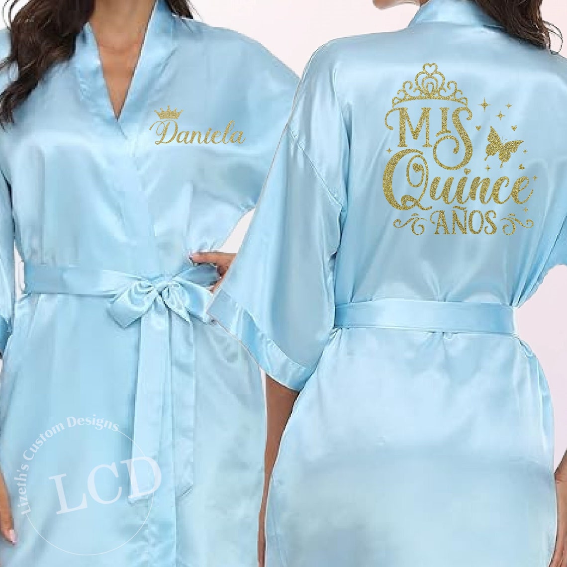 Quinceañera Personalized Robe, Mis Quince Robe, Personalized ...
