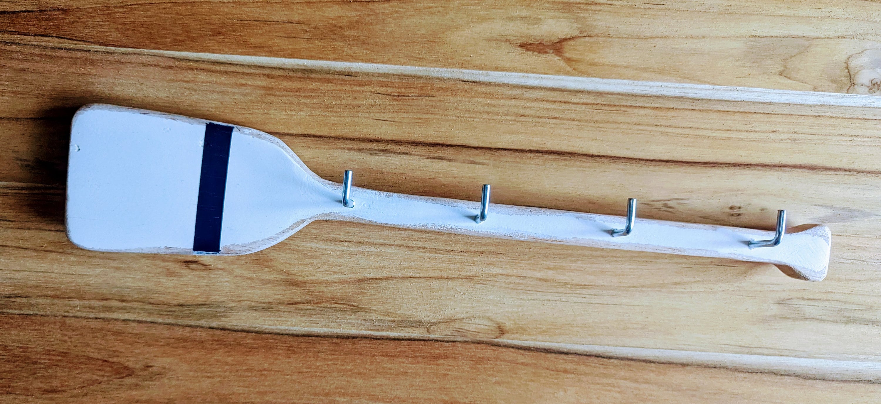 Reclaimed Wood Oar Key Holder Hooks, Entry, Organizer, Gift, Coastal ...