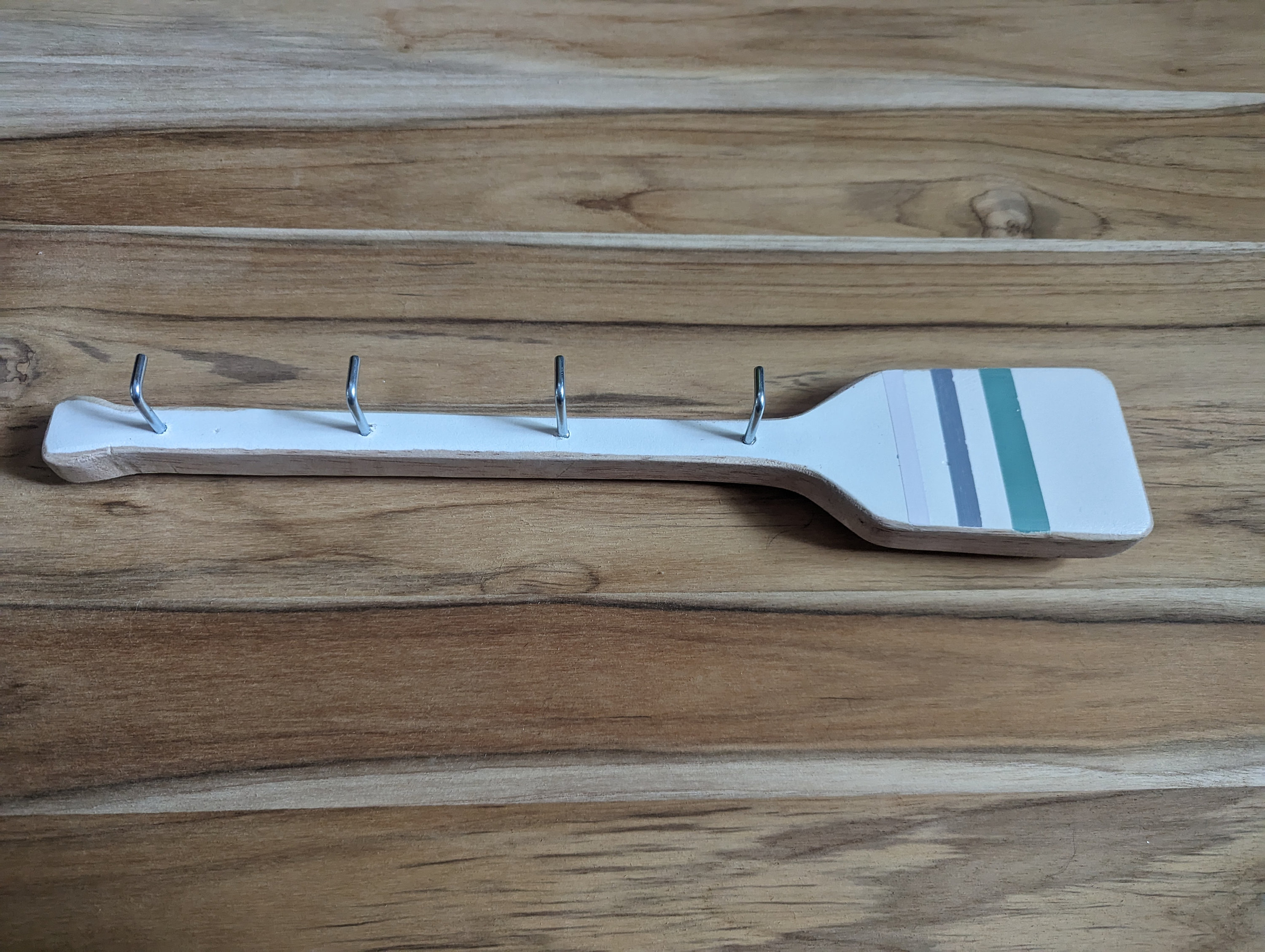 Reclaimed Wood Oar Key Holder Hooks, Entry, Organizer, Gift, Coastal ...